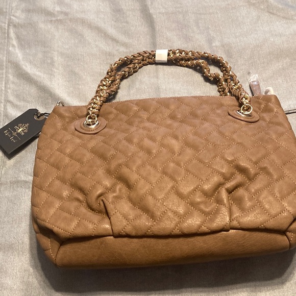 Moda Luxe | Bags | Moda Luxe Quilted Tan Shoulder Bag | Poshmark